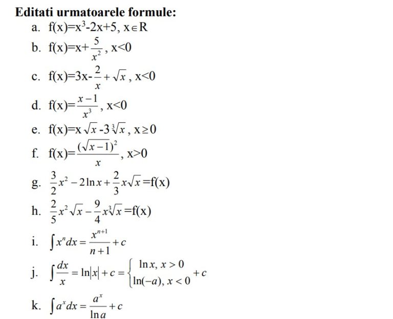Fisa de lucru – Ecuații Word – Invata Informatica